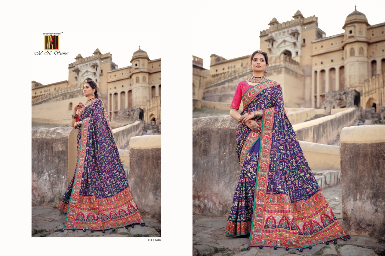 Kachi Work Vol 3 By MN Designer Wedding Saree Collection MN Saree ...
