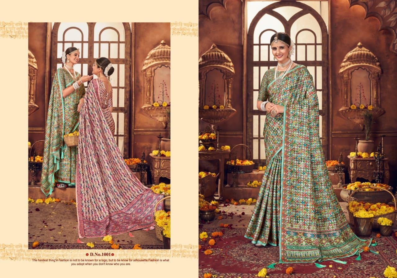 Sanskruti By Shubh Shree Creation Silk Digital Printed Saree Collection ...