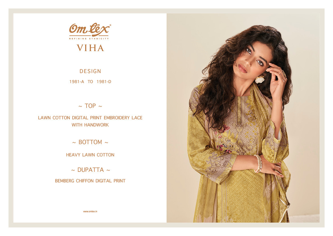 Viha By Omtex Fancy Lawn Cotton Summer Special Salwar Kameez Collection ...