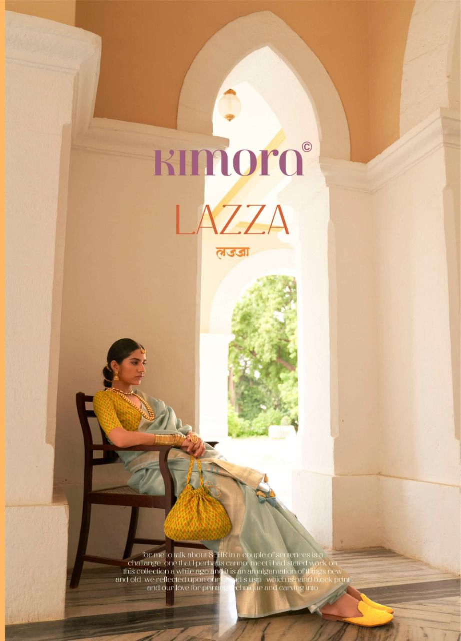 Lazza By Kimora Organza Designer Partywear Saree Collection Kimora ...